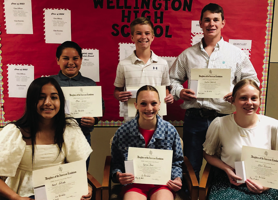Wellington Junior High students garner special awards | Red River Sun